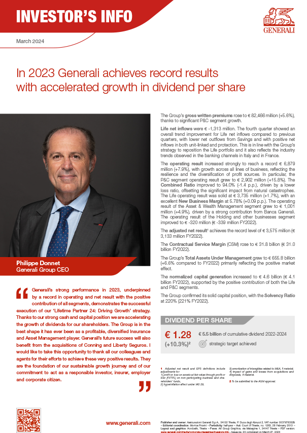 Investor's Info - Generali Group
